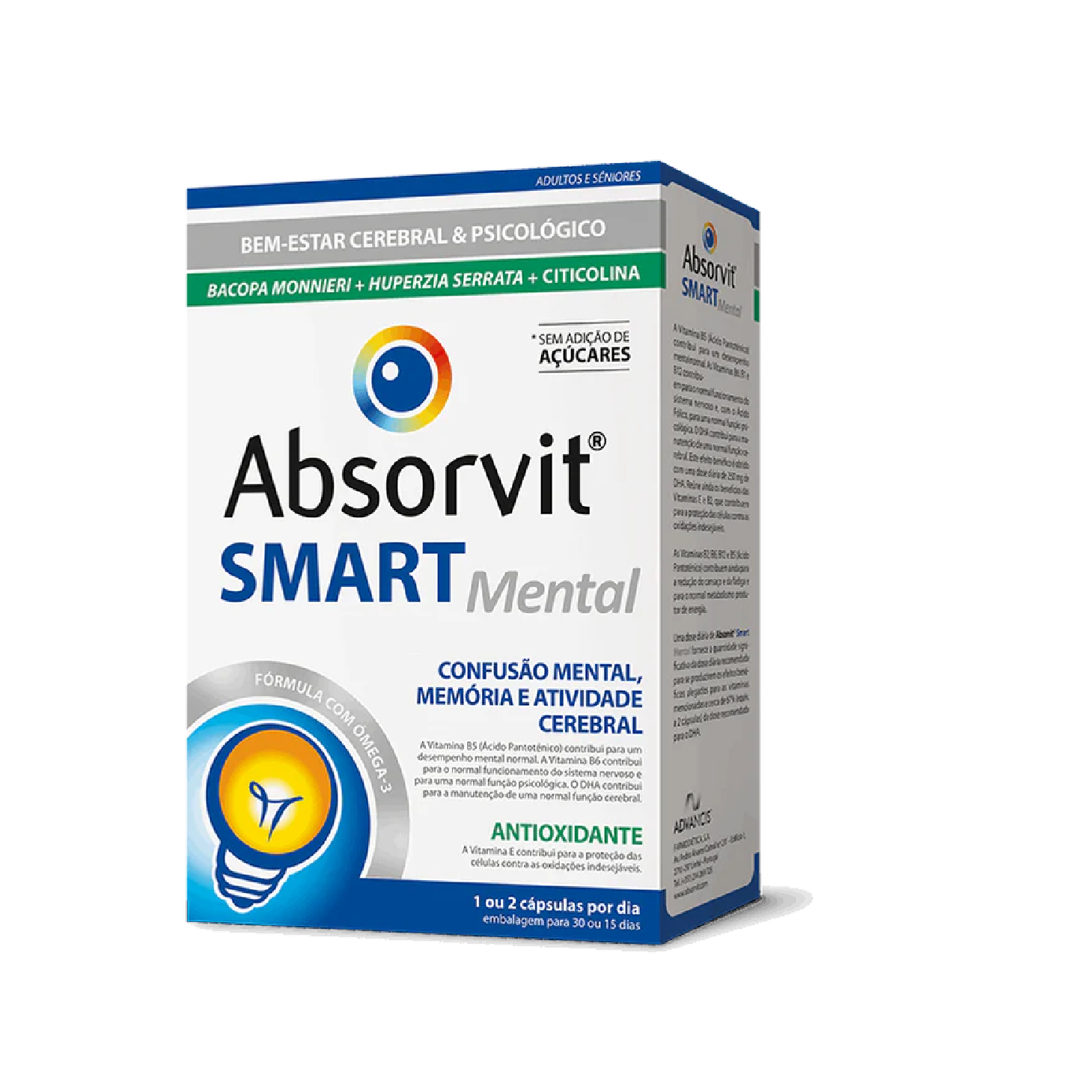 Absorvit Smart Mental 30 Cápsulas – Farmácia Cuida