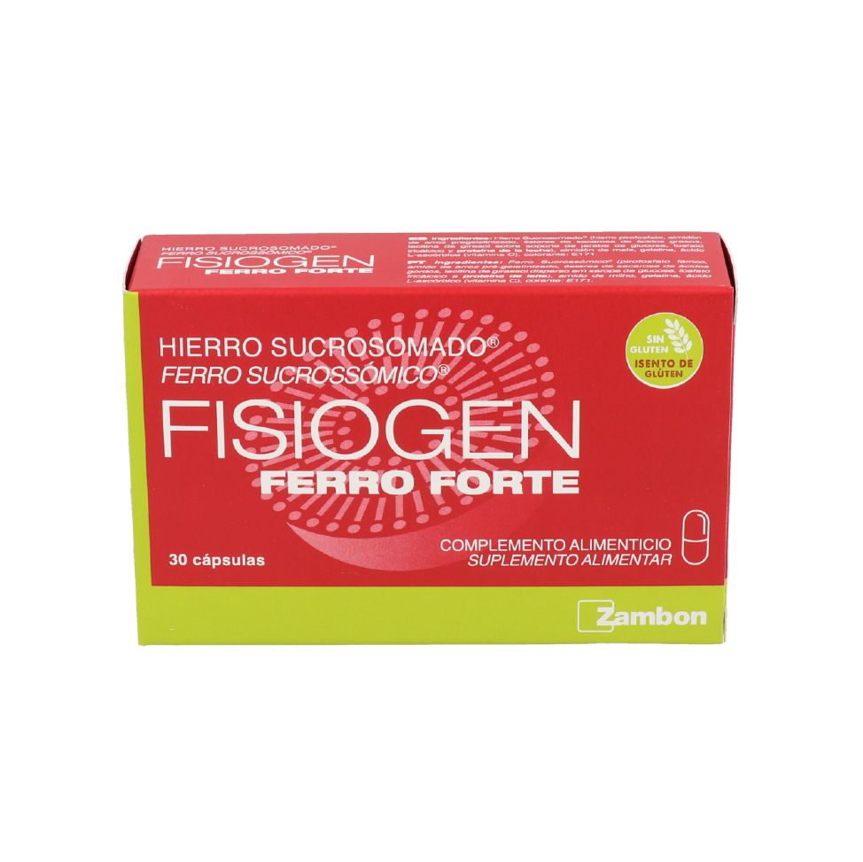 Fisiogen Ferro Forte 30 Cápsulas – Farmácia Cuida