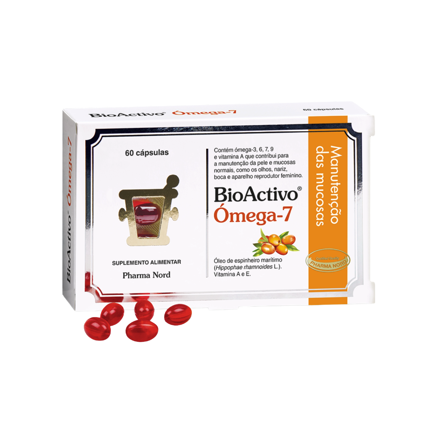 Bioactivo Ómega-7 x 60 Cápsulas - Farmácia Cuida