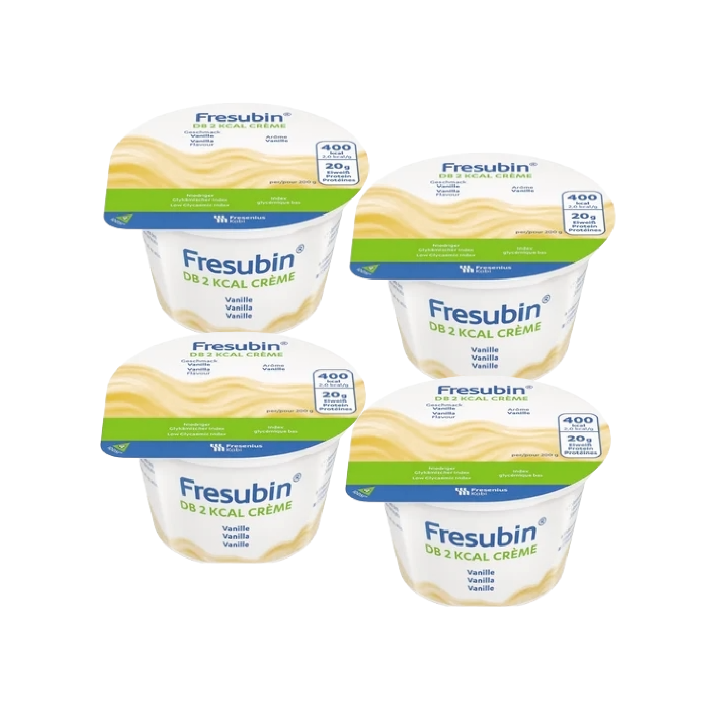 Fresubin DB 2Kcal Creme Baunilha 200g x 4 Unidades - Farmácia Cuida